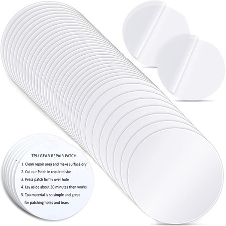 40 Pieces TPU Inflatable Patch Pool Patch Plastic Repair Kit Self ...