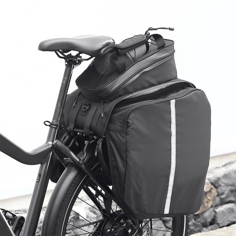 Reflective Bike Bag MAXFOOT 43L Waterproof Bag With Rain Cover - 8 ...