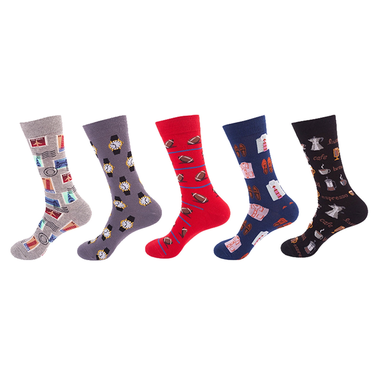 Click here for Cuekondy Multicolor Socks 5 Pairs Women Socks Prin... prices