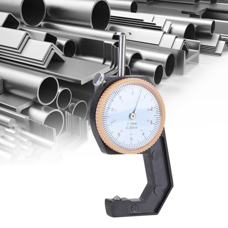 Thickness Meter, 0-20mm Pointed Head Measuring Thickness Dial, Round ...