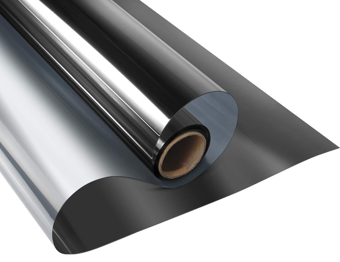 Silver 35 4 Inch X 6 56 Feet Window Heat Control Film Kit Anti UV One Silver 35 4 Inch X 6 56 Feet Window Heat Control Film Kit Anti UV One