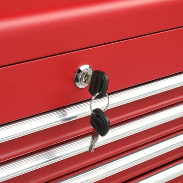 Ironton 30in. 5-Drawer Mechanic's Tool Cart, 33-7/8in.L x 17-5/8in.W x ...