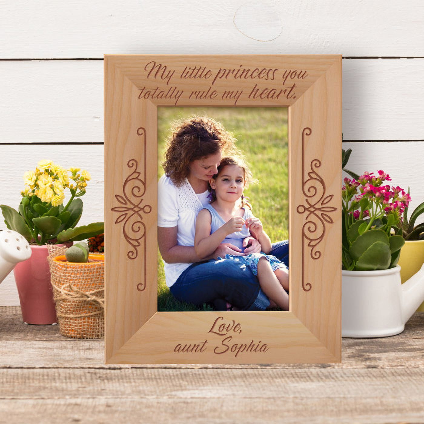 My Little Princess You Totally Rule My Heart Personalized Wooden Frame ...