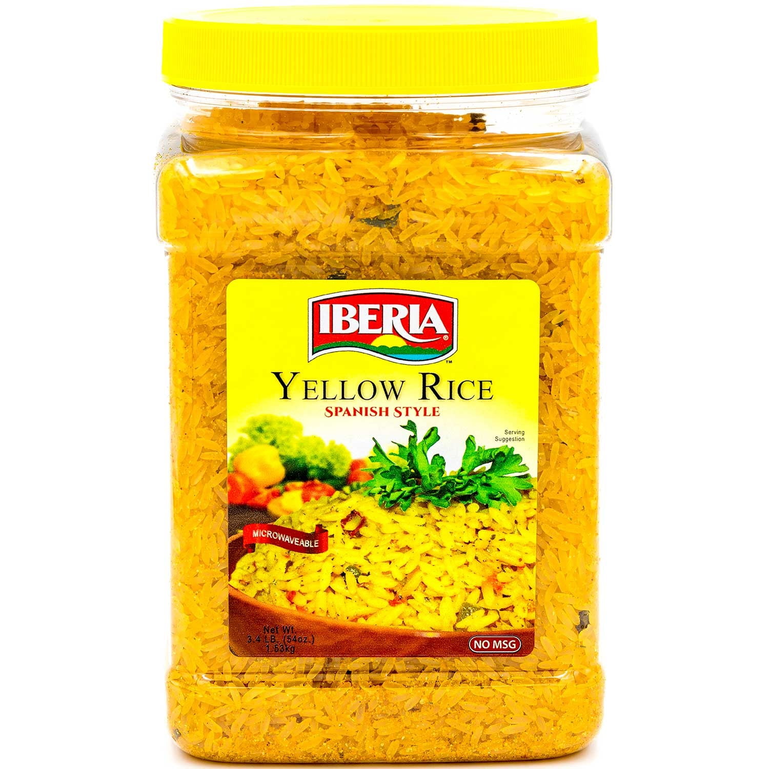 Iberia Yellow Rice, Spanish Style, 3.4 Lb - Walmart.com