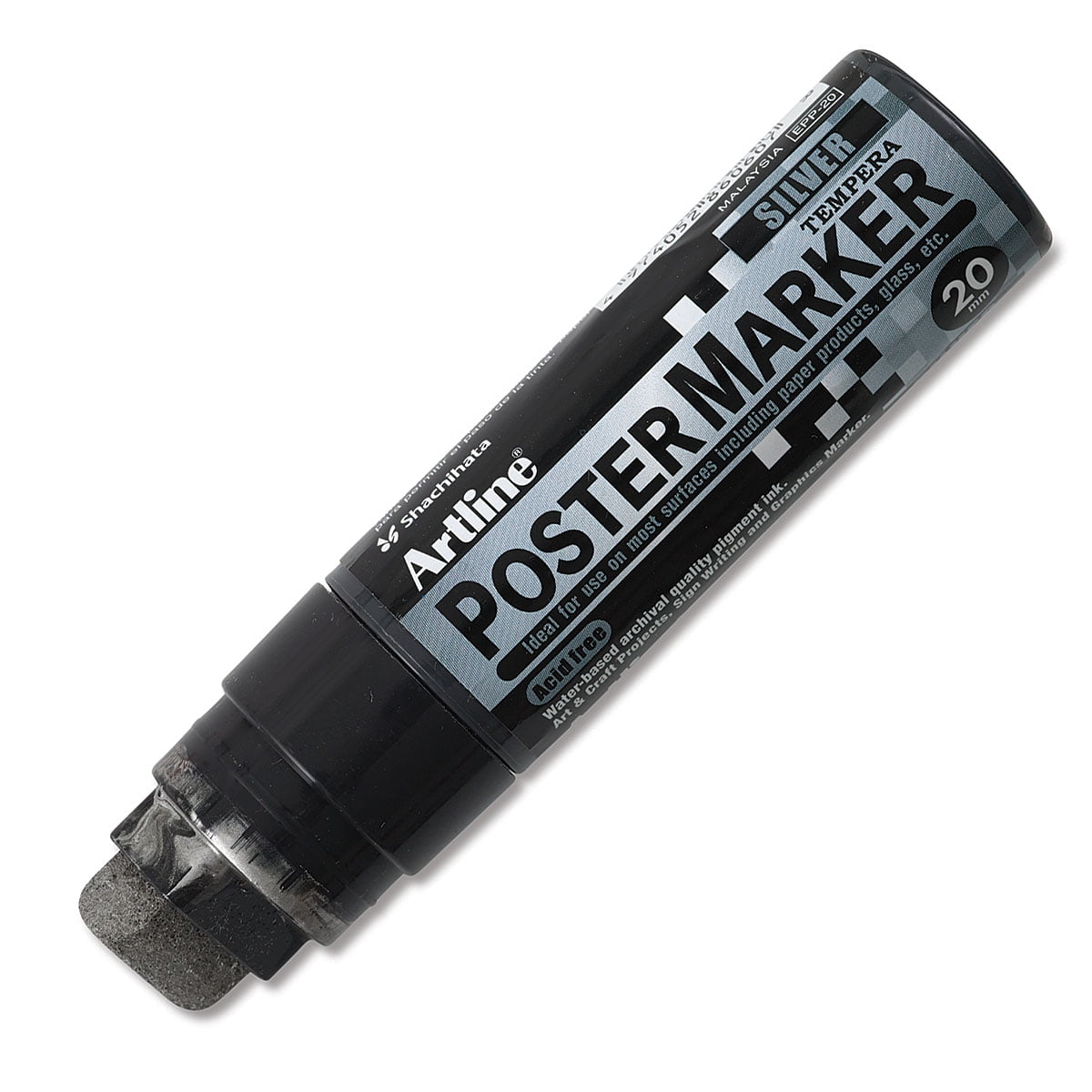 Artline Poster Markers - Metallic Silver, 20 mm - Walmart.com