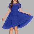 Afuyipoi Big Girls Fashion Polka Dot Mesh Dress (5-16 Years) Summer ...