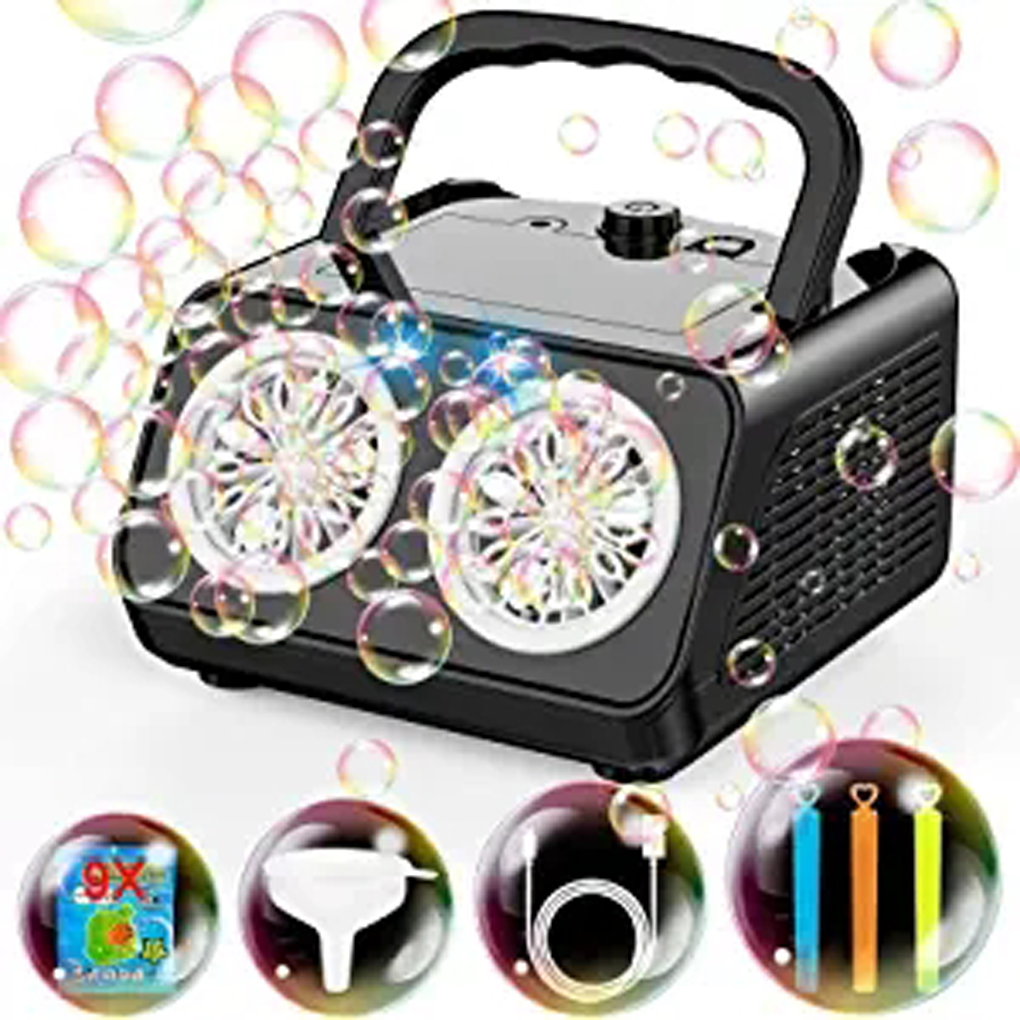 Bubble Machine 20000+ Bubbles Per Minute Bubble Machine for Kids and ...