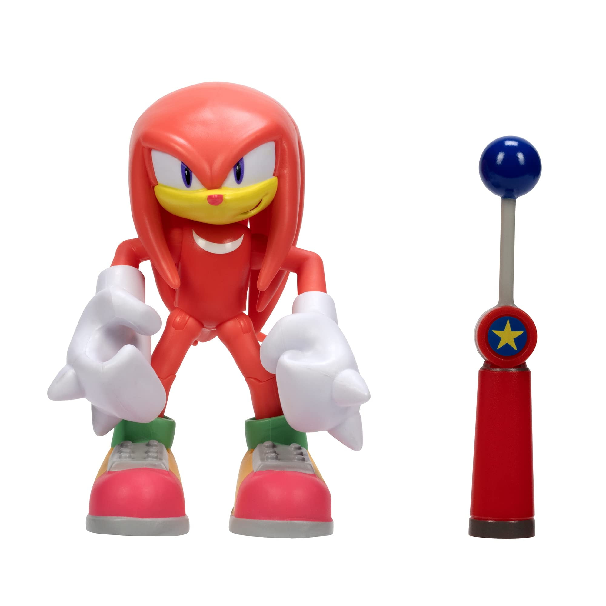 Sonic The Hedgehog 4-Inch Action Figure Modern Knuckles with Blue ...