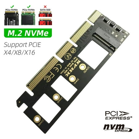 Coiry M.2 NVME SSD to PCIE X4 Converter Hallow Card PCIE X16/X8/X4 M ...