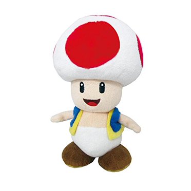 Little Buddy LLC, Super Mario All Star Collection: Blue Toad 8" Plush ...