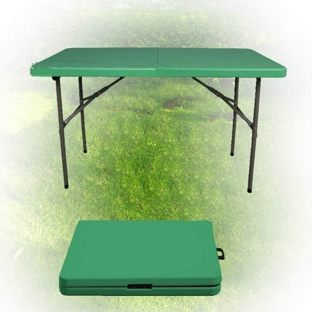 Folding Table Portable,Folding Table with Carry Handle,Steel Pipe Frame ...
