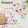 Colorful Handprint Throw Pillow Cover 16 x 24 Inch Decorative Pillow ...