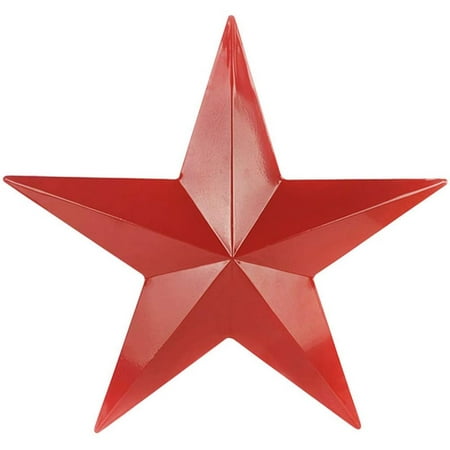 Red Metal Star Wall Decor Metal Barn Star Rustic Texas Stars Vintage ...