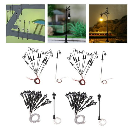 60Pcs 60pcs 1:150 N Scale LEDs Lights for Garden Train Scenery Diorama ...