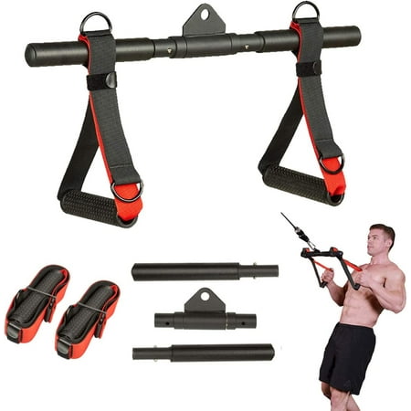 ZOVOTA Cable Machine Attachment Exercise Handle Pull Down Rowing Handle ...