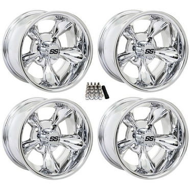GTW Specter 10" Golf Cart Wheels/Rims Machined Yamaha - Walmart.com