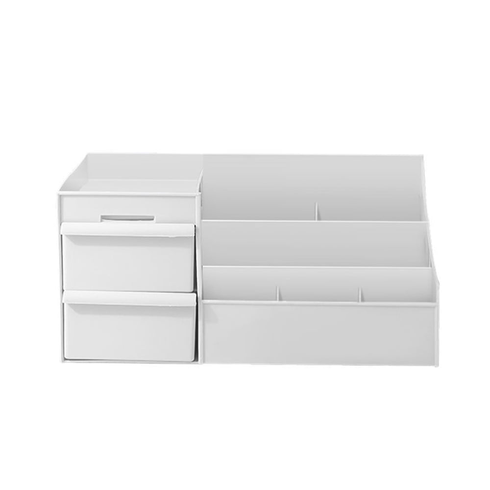 Stackable Makeup Organizer with Drawers, Plastic Storage Box Countertop ...