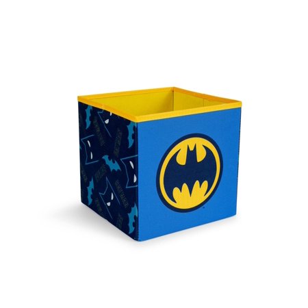 Dc comics Batman Logo 11-Inch Storage Bin cube Organizer Fabric Basket ...