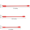 Tutuviw Set of 3 Lengthen Mini Silicone Spatula Set, Reusable Rubber ...
