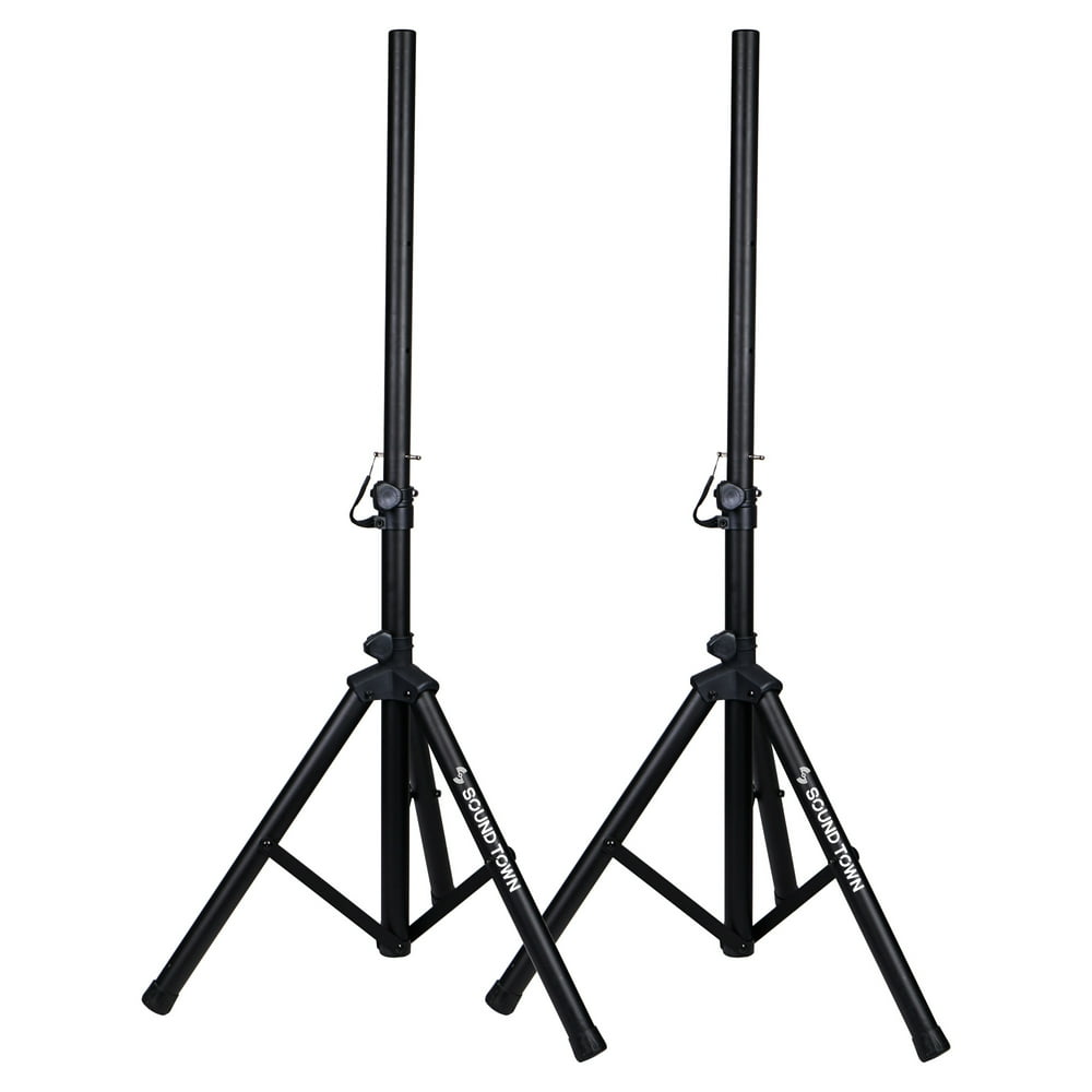 Sound Town 2-Pack Universal Tripod Speaker Stands with Adjustable ...