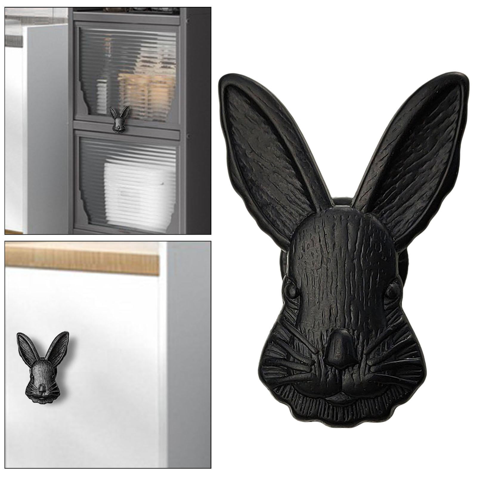 Antique Rabbit Head Shape Knob Pull Single Hole Handle with Screw Zinc ...