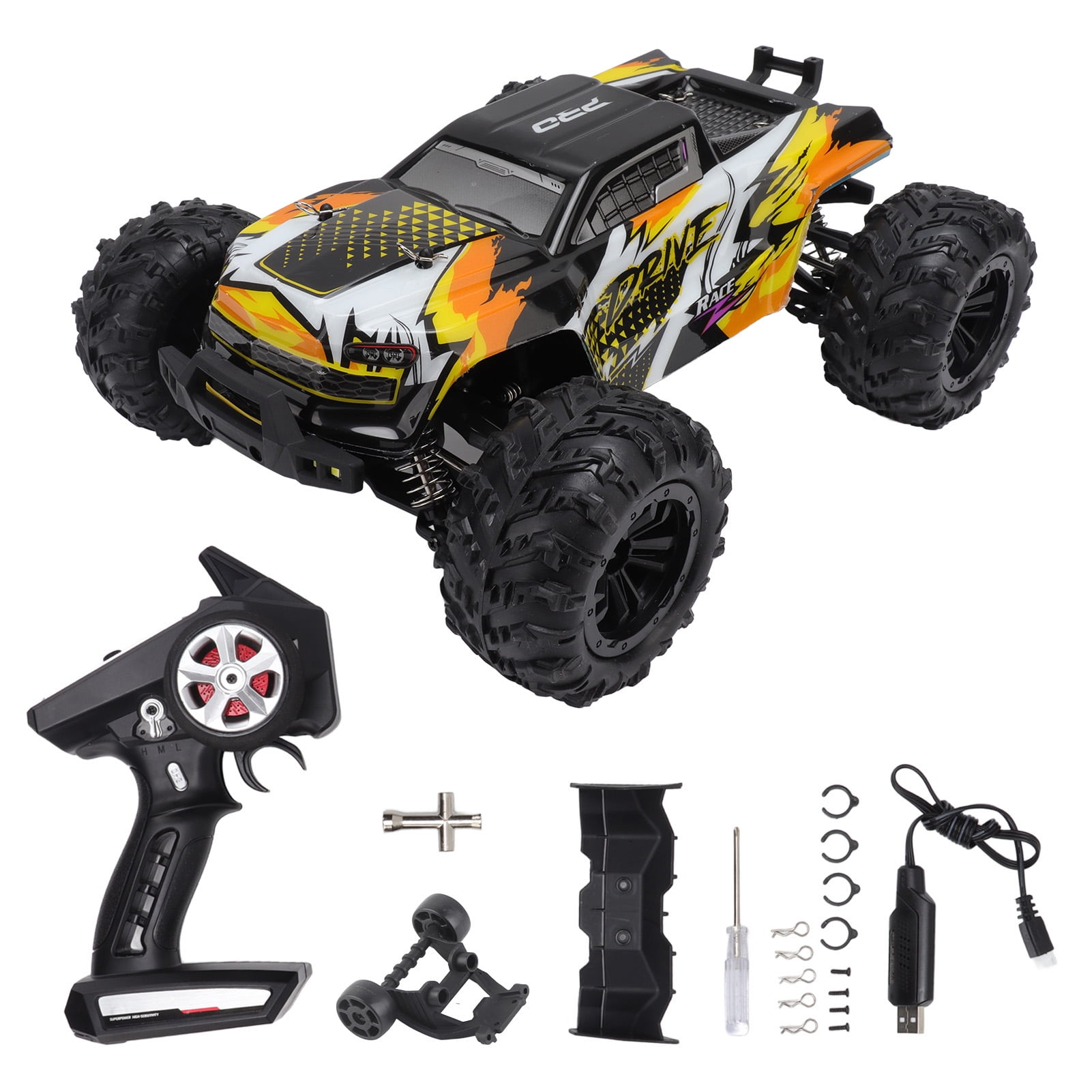 1/16 RC Off Road Truck Tracción en las 4 ruedas con motor 2840 35A ESC ...