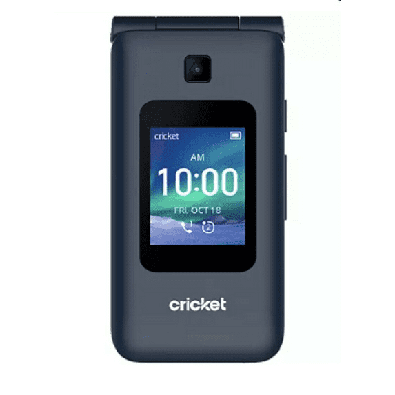 Open Box Cricket U102AC Prepaid Debut Flip (4GB) - Black/Navy Blue ...