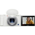 Sony ZV-1 Compact Digital Vlogging 4K Camera (White) for Content Creators & Vloggers +Complete ...