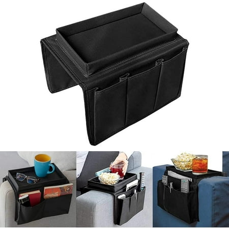 SHTUUYINGG Armrest Organizer Sofa Storage Band Tray Multi-Pocket Phone ...