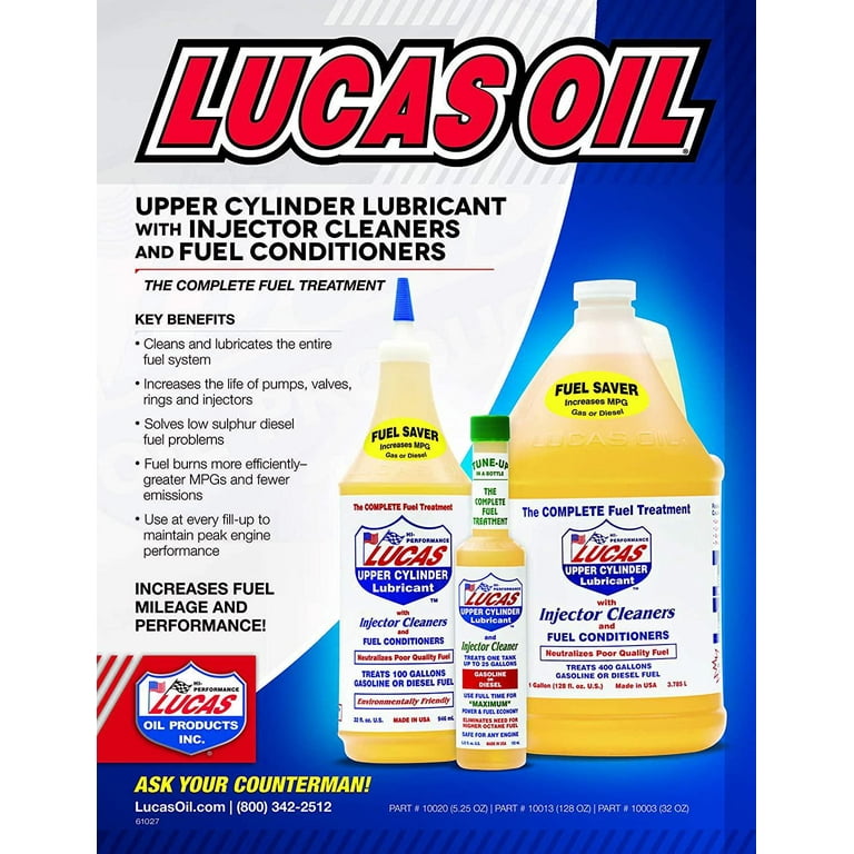 Lucas 10003 Upper Cylinder Lubrication & Injector Cleaner 32 oz
