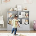 Homfa Kids Toy Storage Organizer, 5 Cubby Children Bookcase and ...