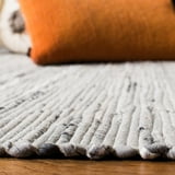 SAFAVIEH Rag Robynne Striped Cotton Area Rug, Grey, 3' x 5' - Walmart.com