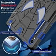 Dteck for Samsung Galaxy Tab S9 / S9 FE 2023 Case, Heavy Duty Rugged Silicone Cover with S Pen ...