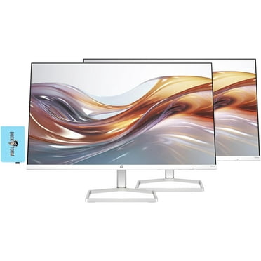 HP V24 24 inch Dual Monitor Bundle with HDMI, VGA, AMD FreeSync, Low ...