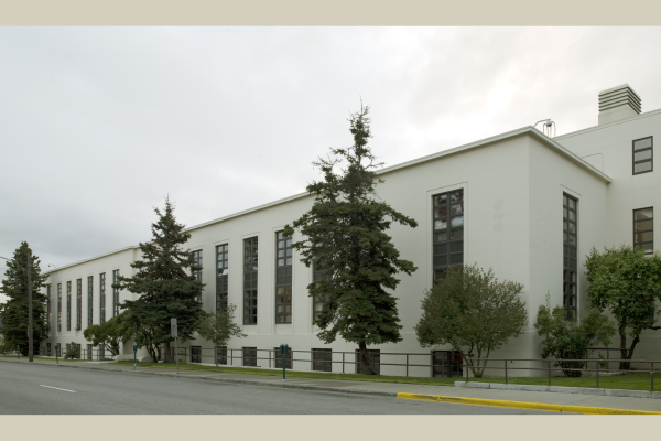 Print: Full Side View, Federal Building, Anchorage, Alaska, 2008 ...