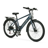Concord Step-Over Electric Commuter Bike, 27.5" Wheels, 36V, Class 2, Gray, Fits Riders 5'1" - 6 ...