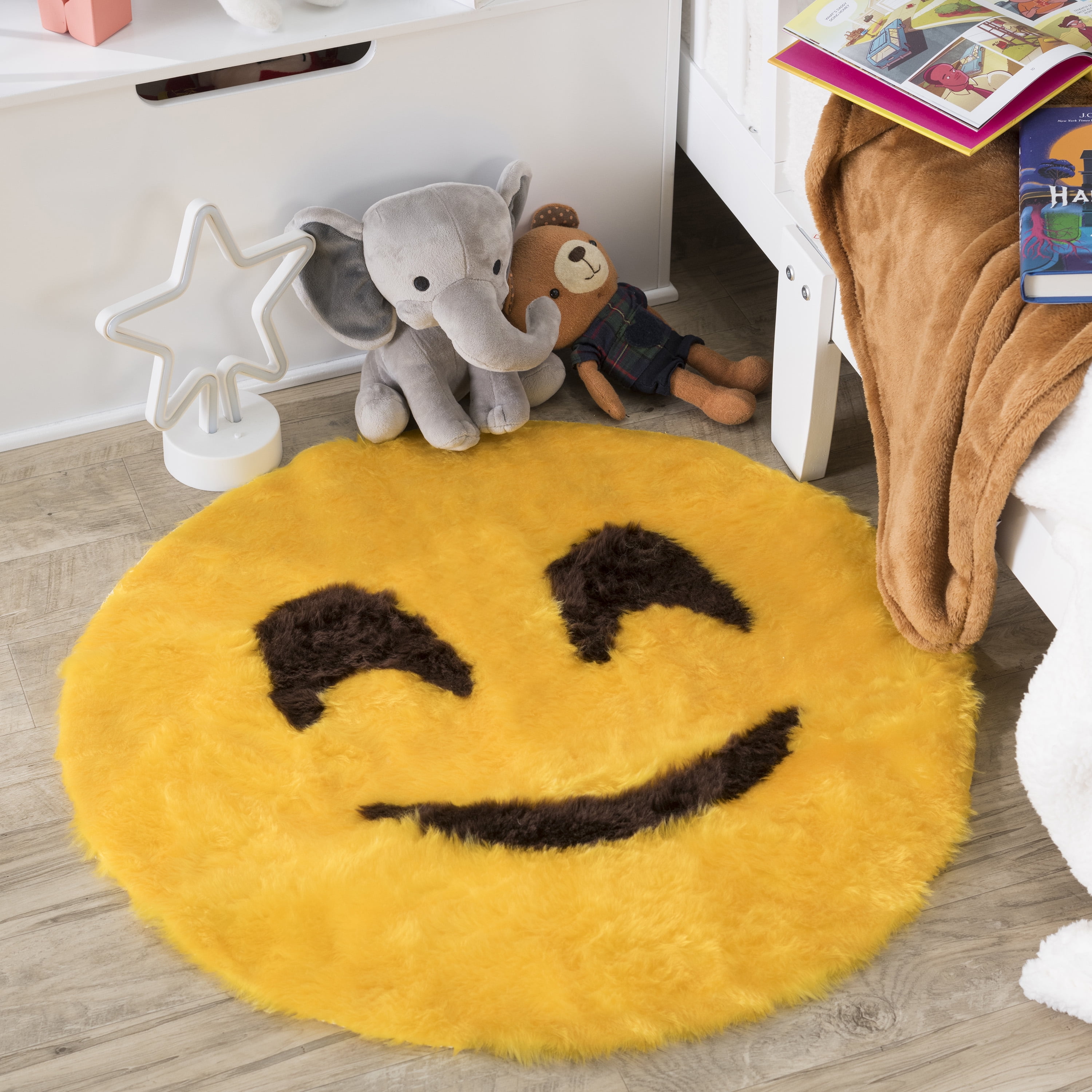 Emoji Rug Soft and Cute - Perfect for Children - Made in France ...