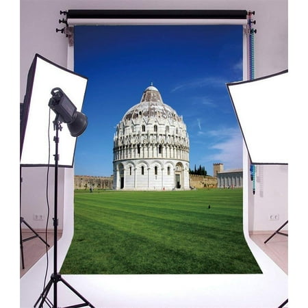 BSDHOME 5x7ft Photography Backdrop Baptisterium in Pisa Landmark ...