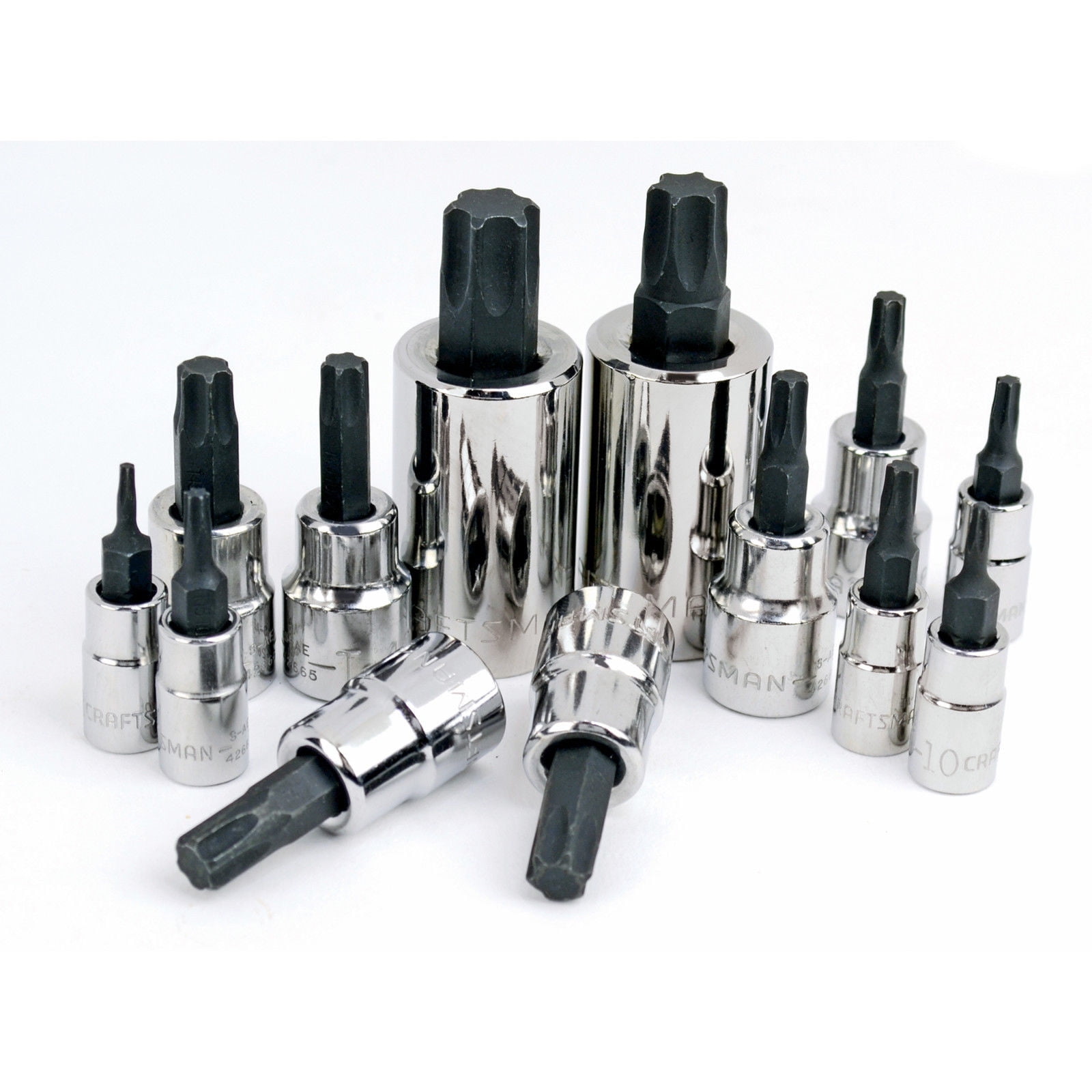 Craftsman 13 PC. 1/4in, 3/8in & 1/2in DRIVE TORX BIT SOCKET SET Home ... Craftsman 13 PC. 1/4in, 3/8in & 1/2in DRIVE TORX BIT SOCKET SET Home ...