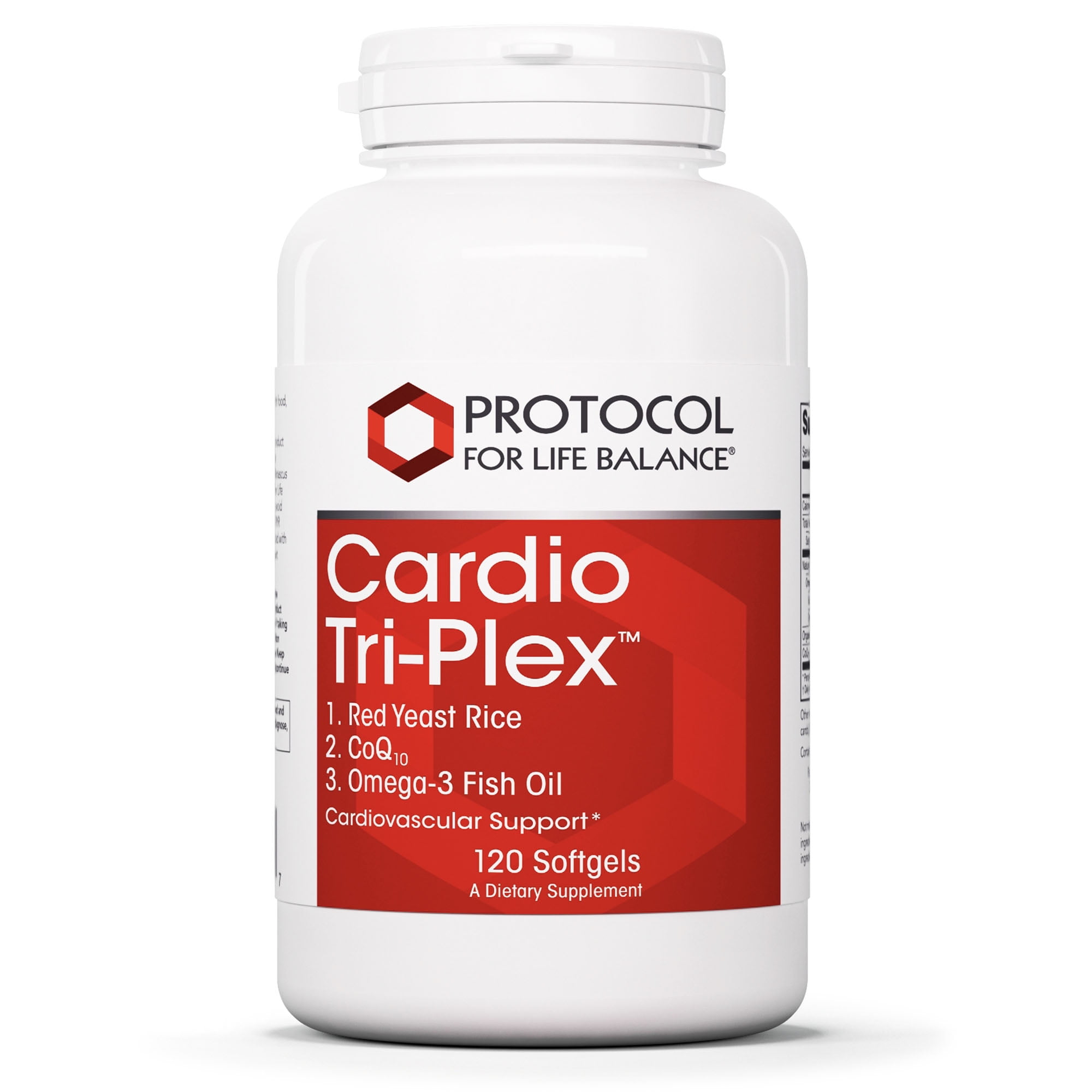 Protocol Cardio Tri-Plex Supplement - CoQ10, Omega-3 Fish Oil, Fatty ...