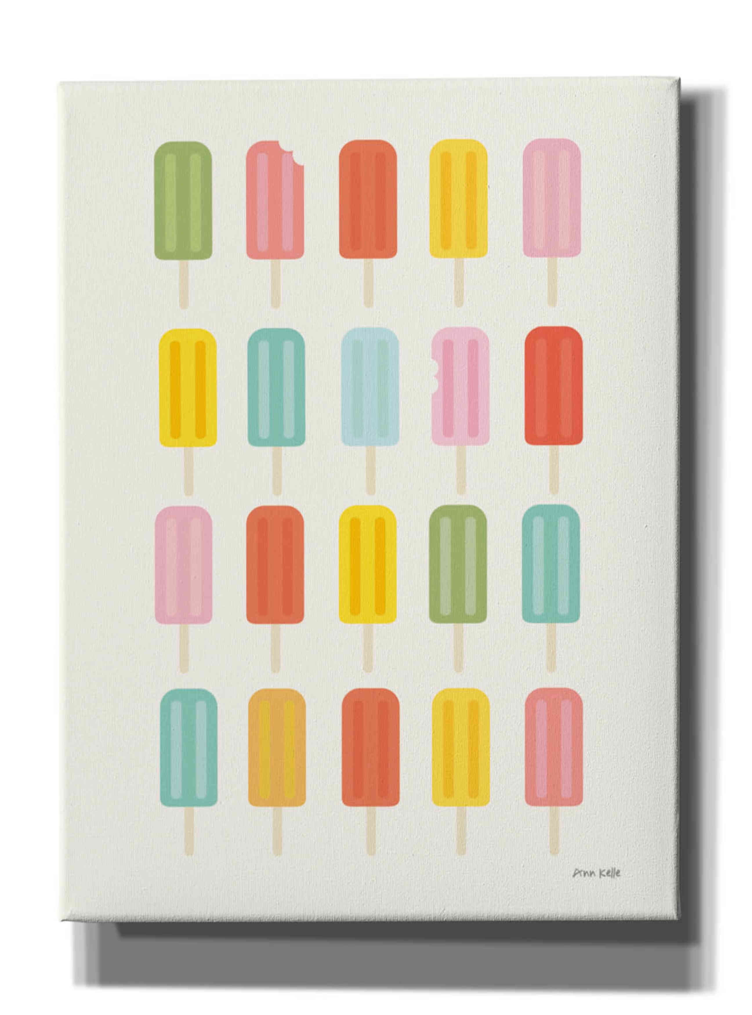 Epic Graffiti 'Colorful Popsicles' by Ann Kelle Designs, Canvas Wall ...