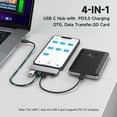 USB-C 4-in-1 Hub, ZIKE Z806 10Gbps USB 3.2 Gen 2 High Speed Data ...