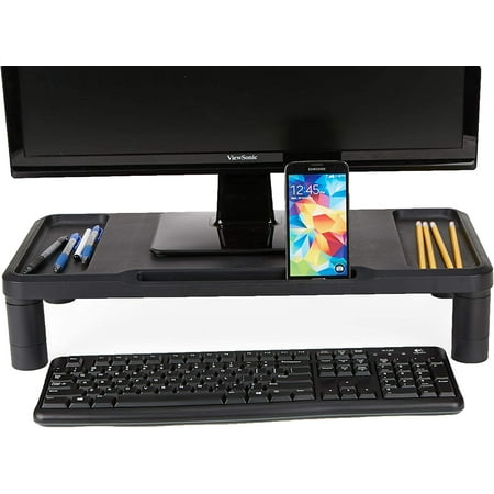 Mind Reader LGPLMONST-BLK Monitor Stand, Durable Monitor Riser, for ...