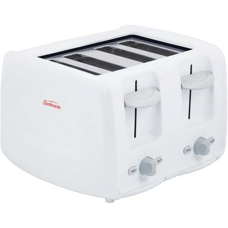 Sunbeam - 4 Slice Toaster with Retractable Cord, White | Walmart Canada