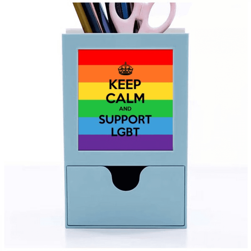 Transgender Bisexuals Flag LGBT Desk Supplies Organizer Pen Holder Card ...