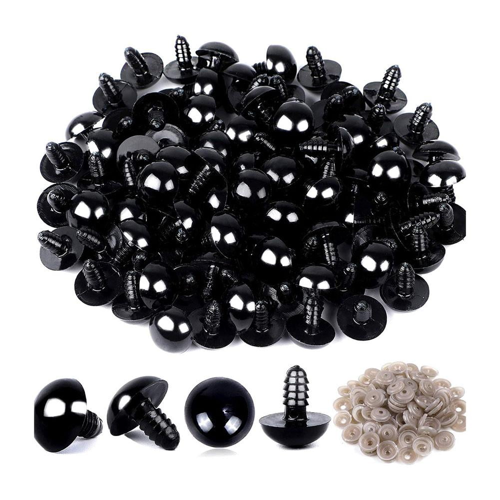 Click here for Hanmotu For Doll Plastic Safety Eyes 100pcs Black... prices
