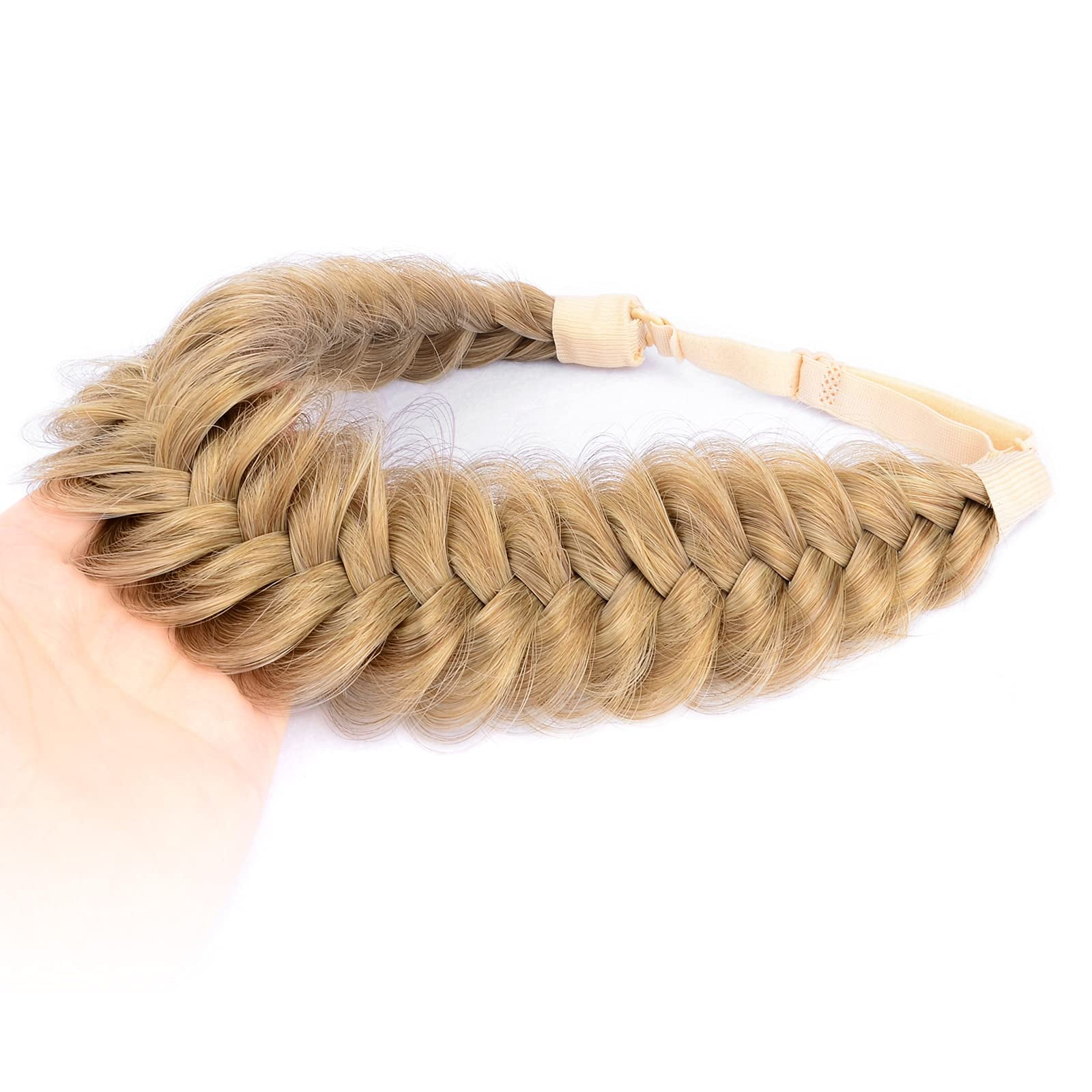 DIGUAN Messy Wide 2 Strands Synthetic Hair Braided Headband Classic ...
