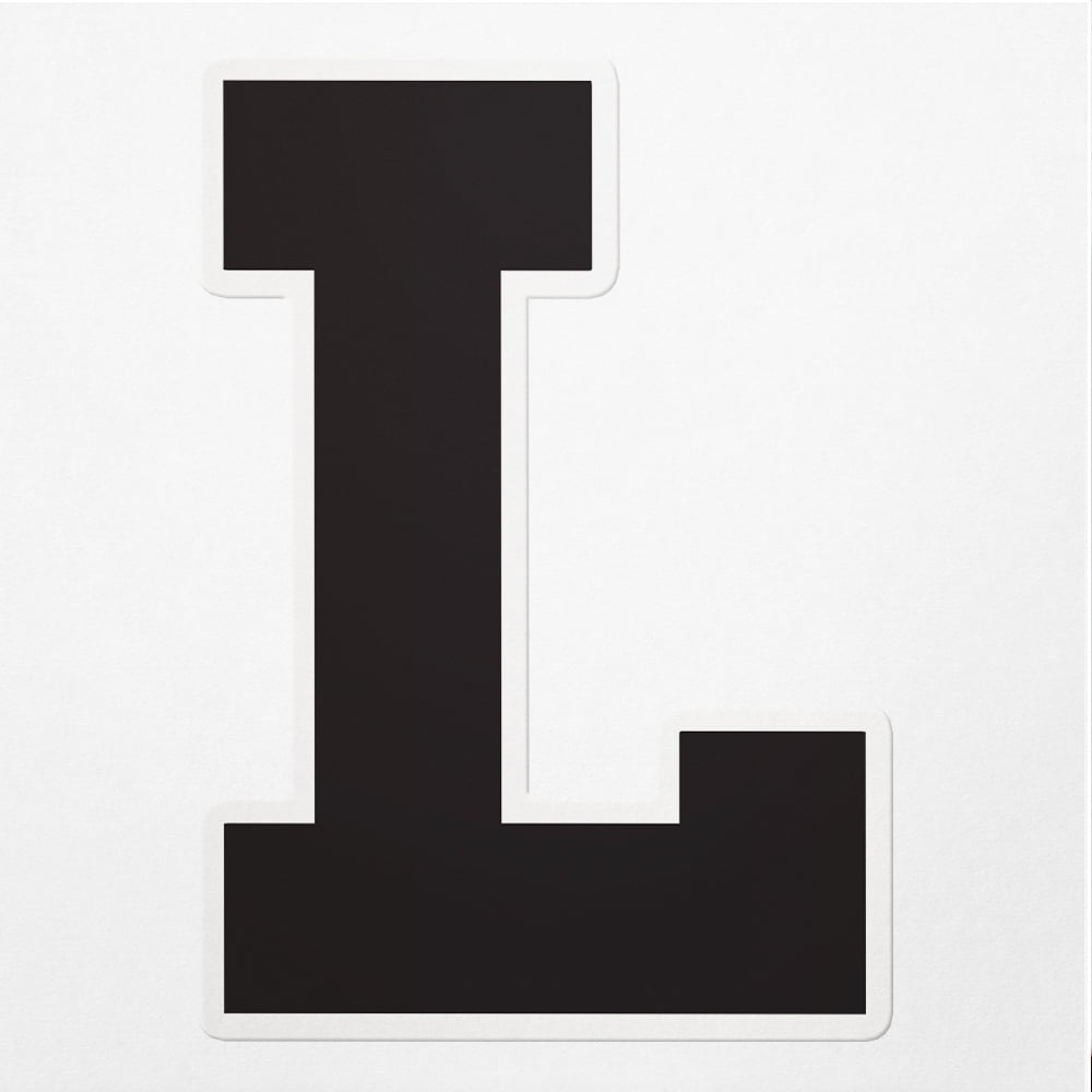 Vinyl Stickers Decals Of Letter L Silhouette - Waterproof - Apply On ...