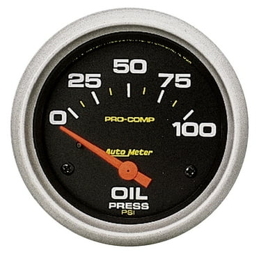 AUTO METER 5421 2-5/8IN OIL PRESS, 0-100 PSI, LFG, MECH - Walmart.com
