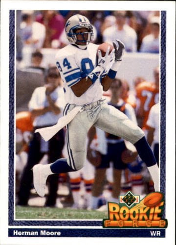 1991 Score #568 Herman Moore RC NFL Football Trading Card - Walmart.com